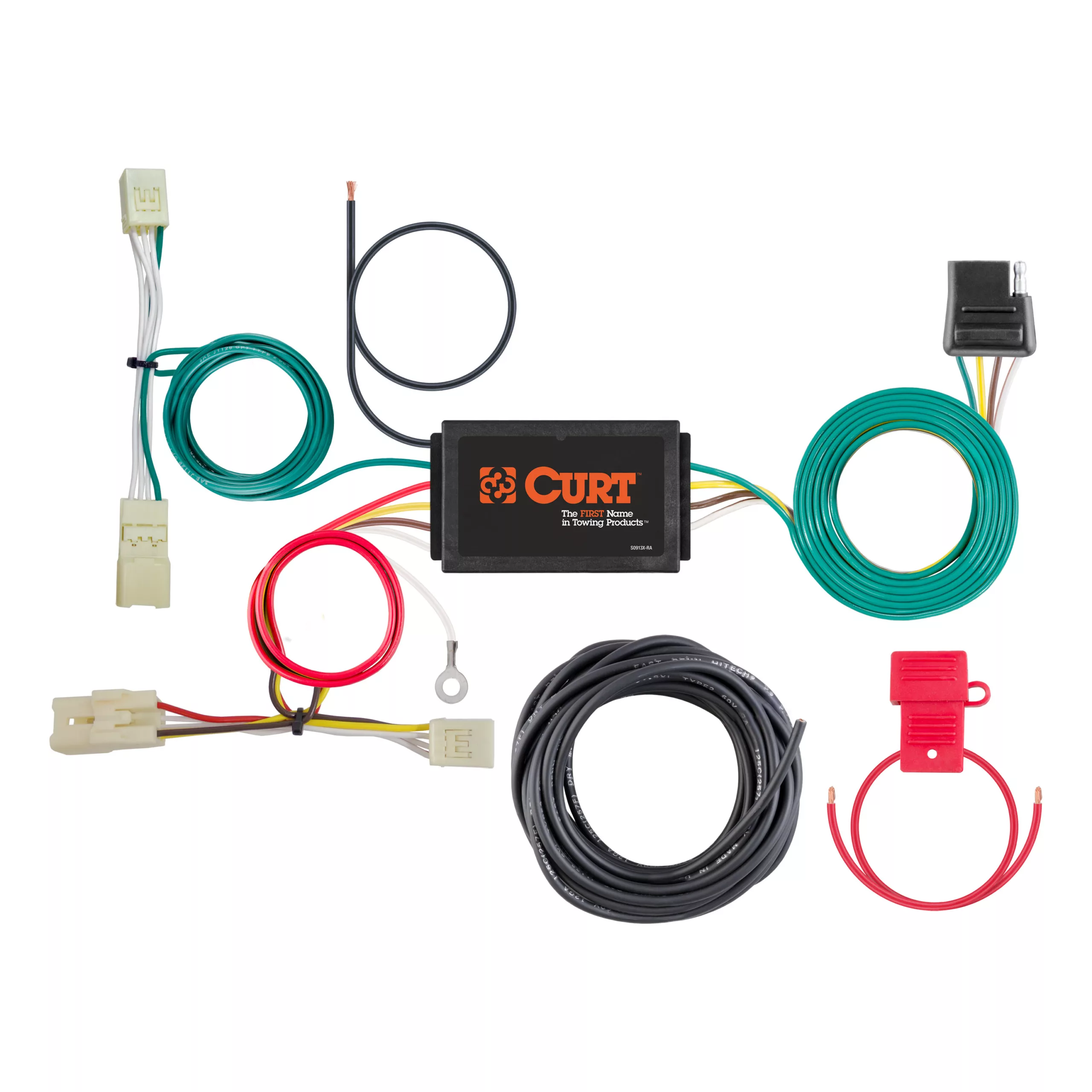 CURT Custom Wiring Harness, 4-Way Flat Output, Select Kia Forte, Koup