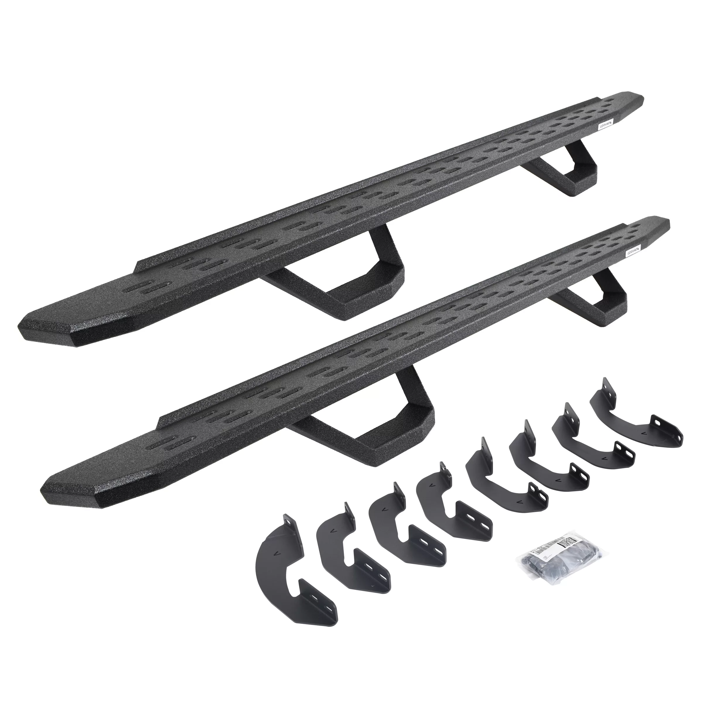 RB30 Running Boards with Brackets, 2 Pairs Drop Steps Kit - Crew Max