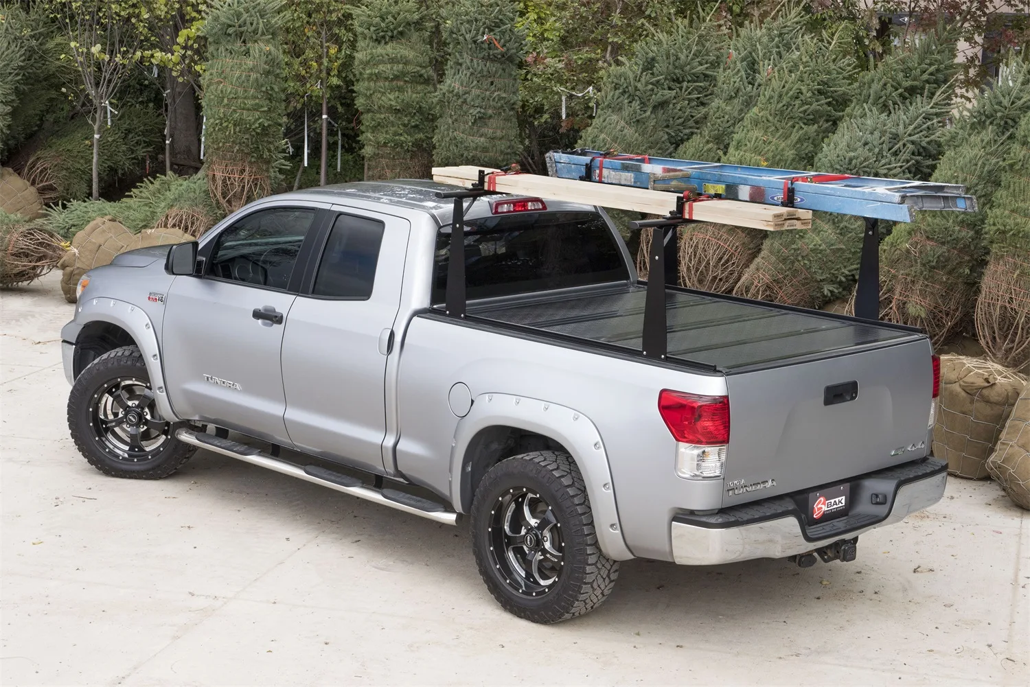 BAKFlip CS/F1 w-Rack 16-21 Tacoma 5' w/ Deck Rail System | BAK Industries