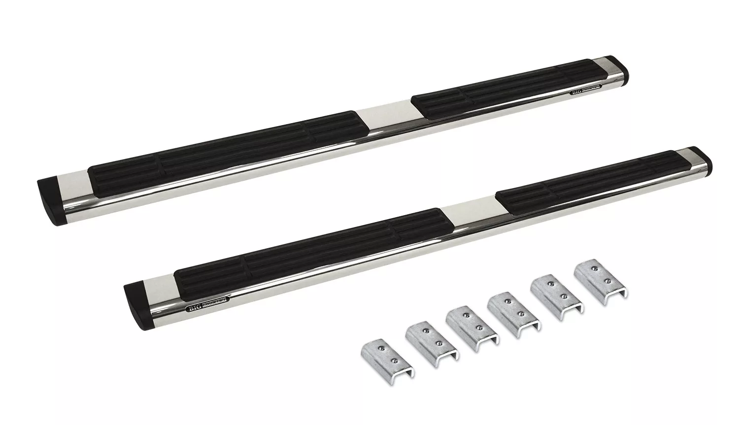6" OE Xtreme Side Steps with Mounting Brackets Kit | Go Rhino