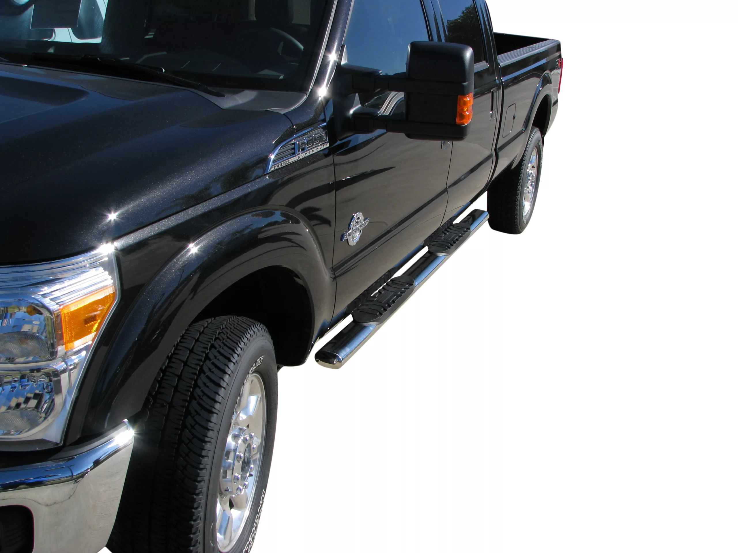 Trail FX 5 Inch Oval Straight Pol Stainless Steel Rocker Panel Mount