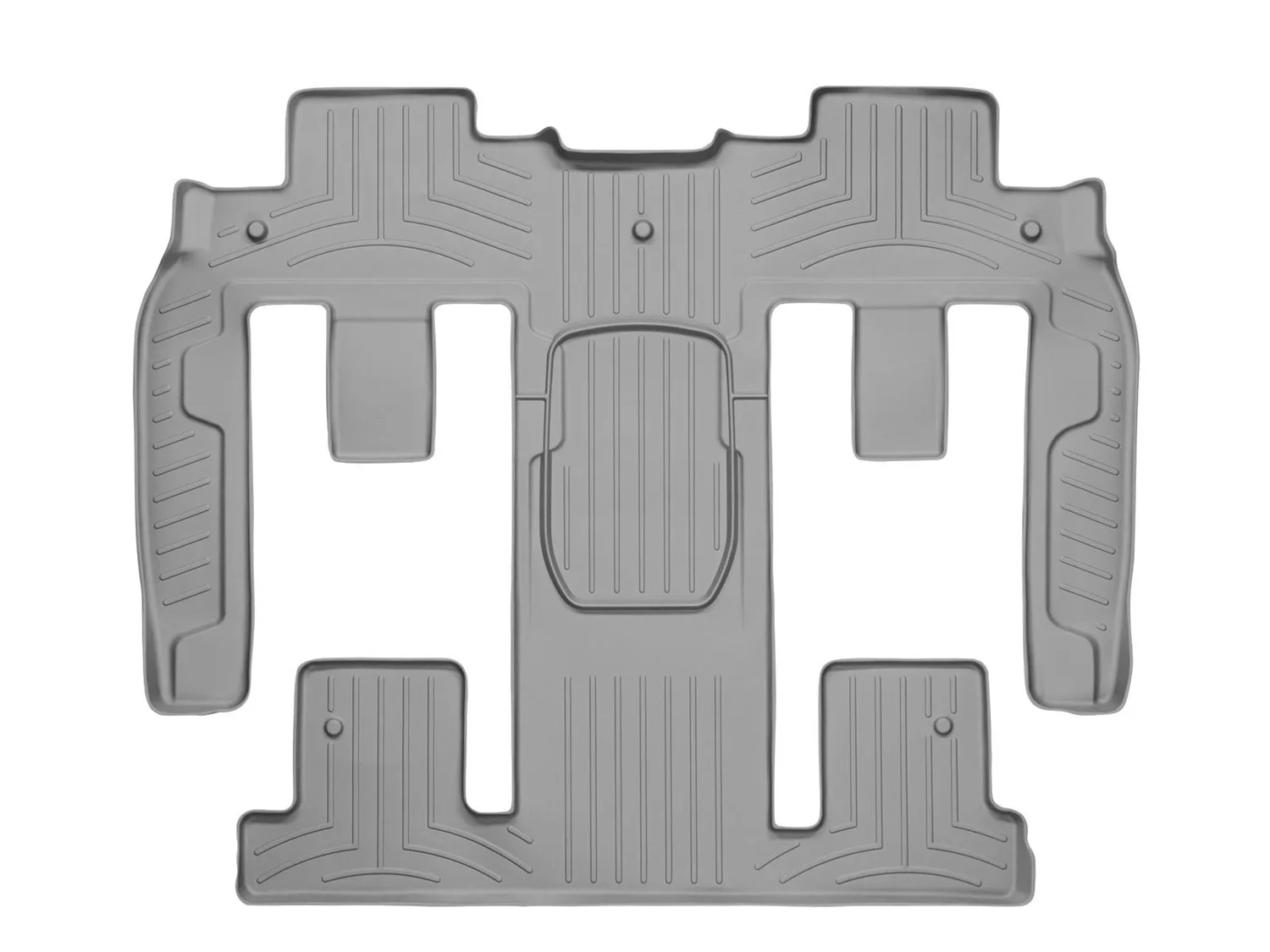 WeatherTech WeatherTech FloorLiner™ DigitalFit®; Gray; Rear and Third ...