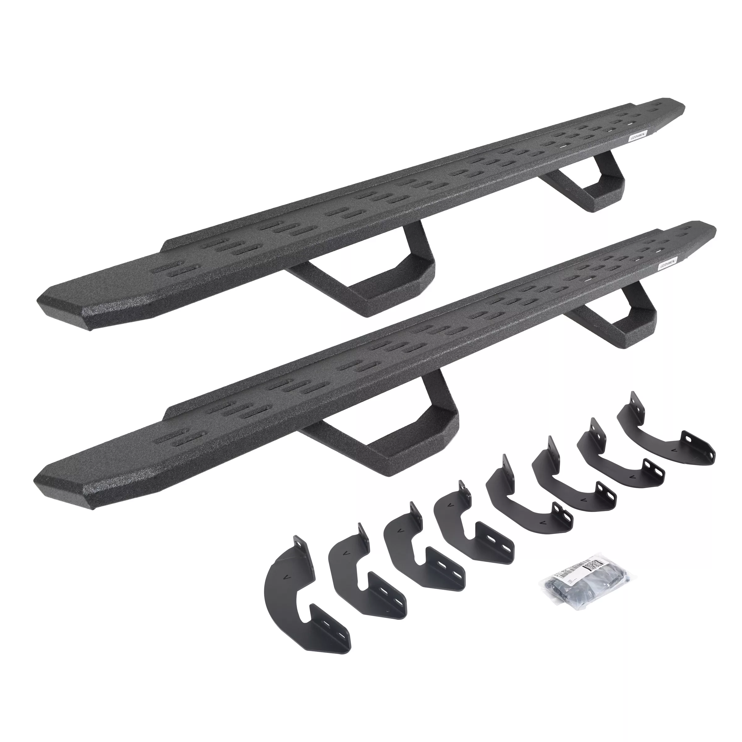 RB30 Running Boards with Brackets, 2 Pairs Drop Steps Kit - Double Cab ...