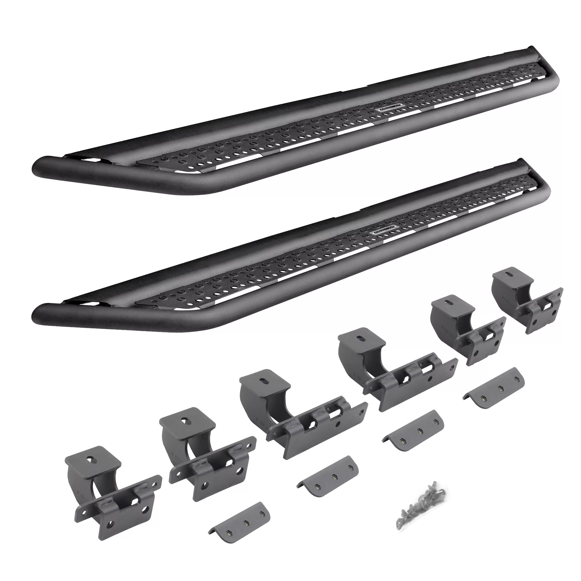 Dominator Xtreme D6 Side Steps with Rocker Panel Mounting Brackets Kit ...