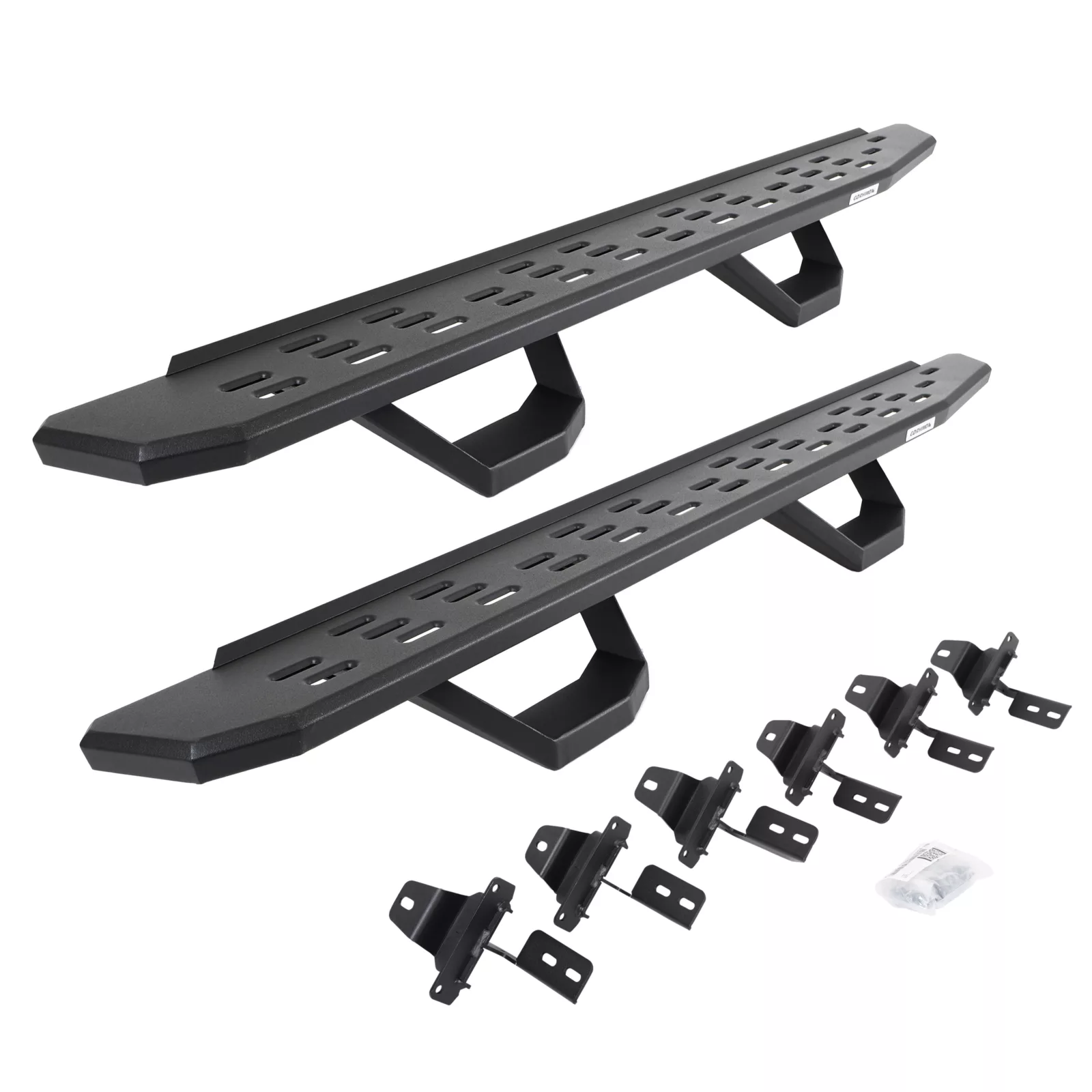 RB30 Running Boards with Mounting Brackets, 2 Pairs Drop Steps Kit