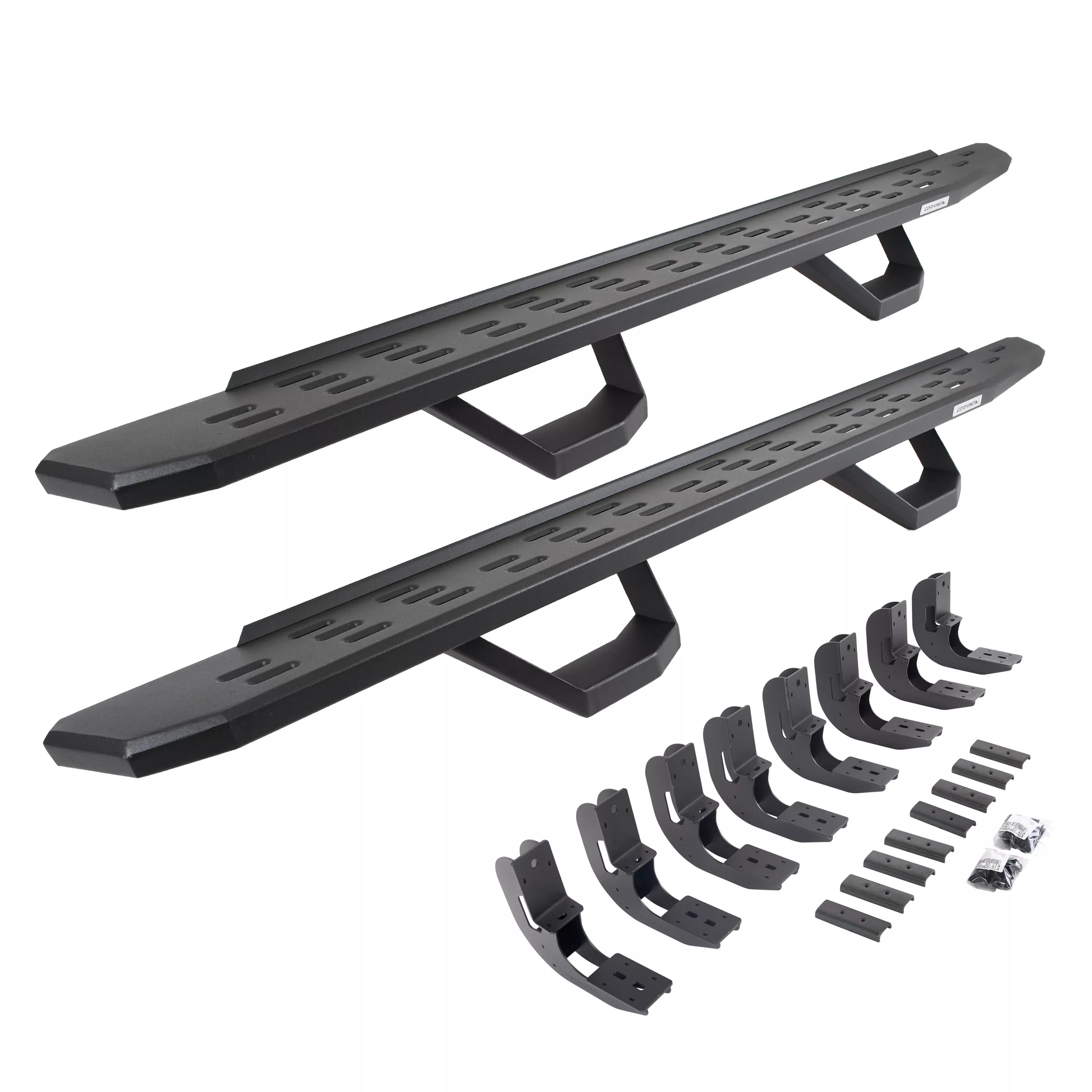 RB30 Running Boards with Mounting Brackets, 2 Pairs Drop Steps Kit | Go ...