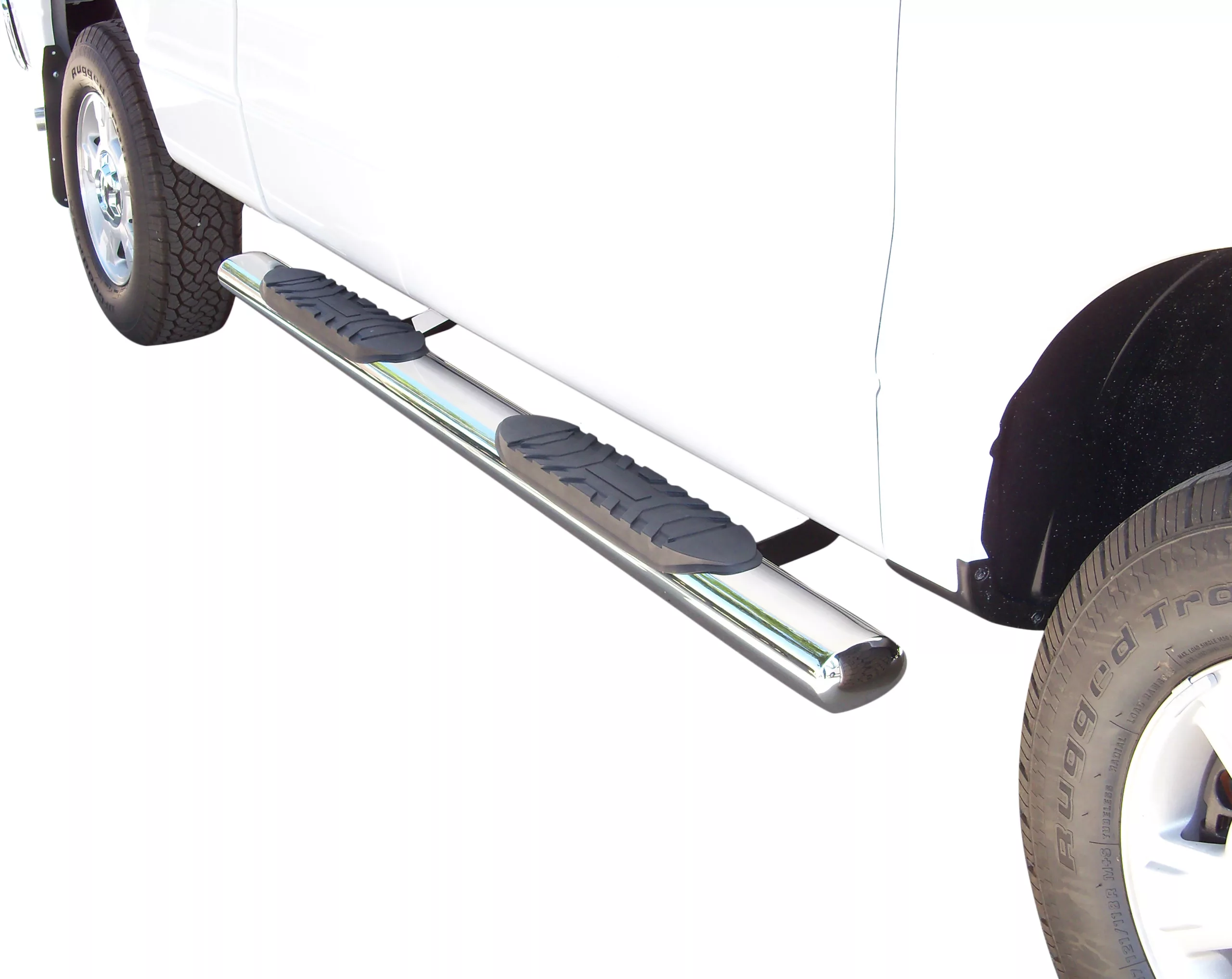 Trail FX 5 Inch Oval Straight Pol Stainless Steel Rocker Panel Mount