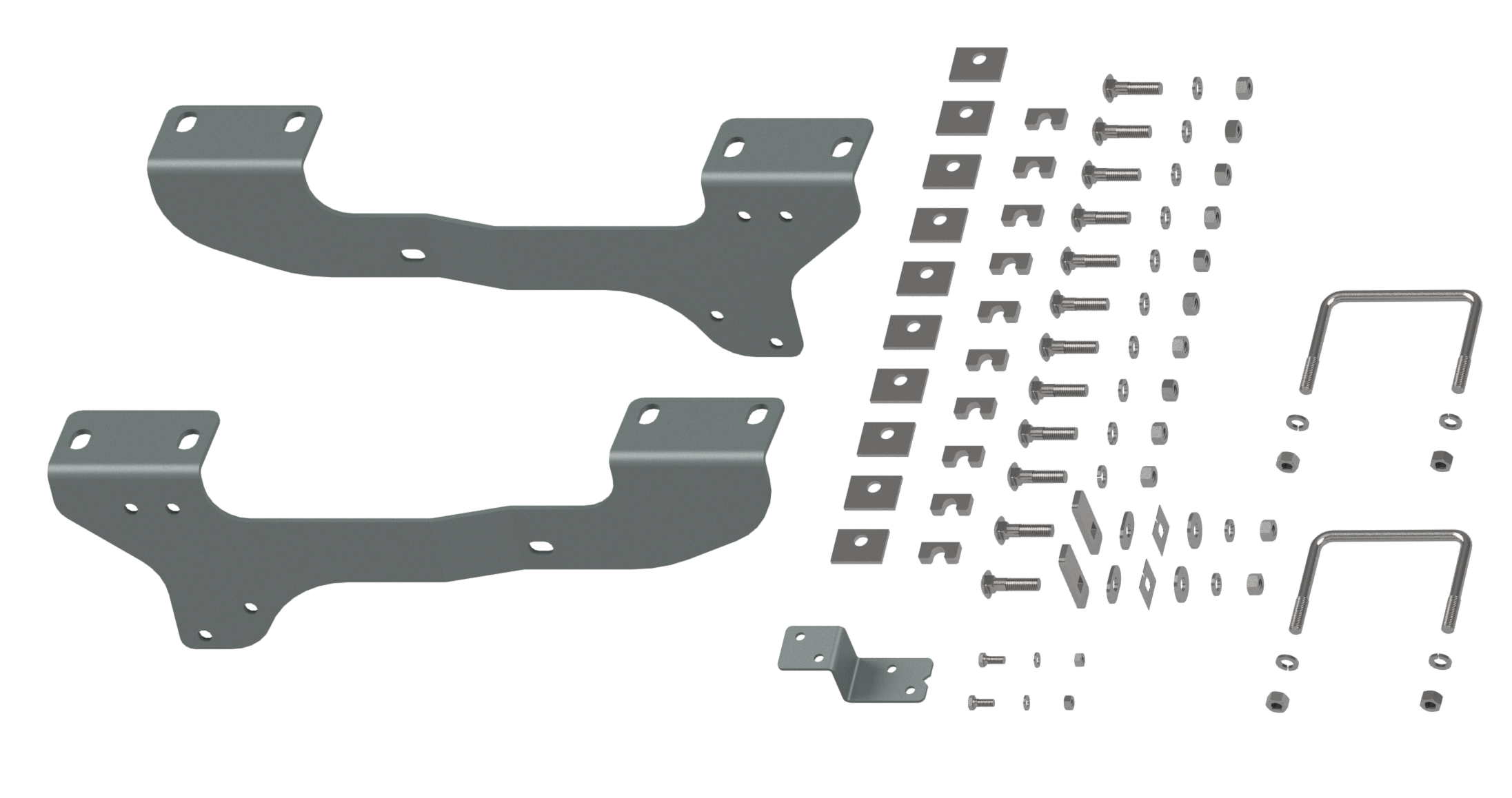 B & W B&W Custom Installation Brackets For Universal Mounting Rails For ...