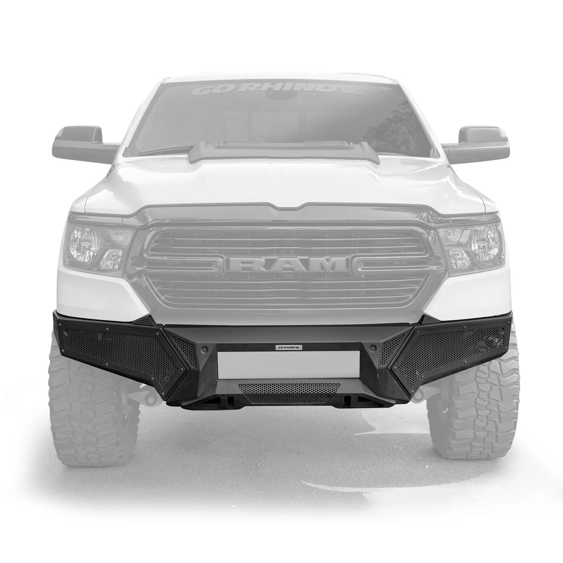 Element Front Bumper with Fixed Light Bar Mount | Go Rhino
